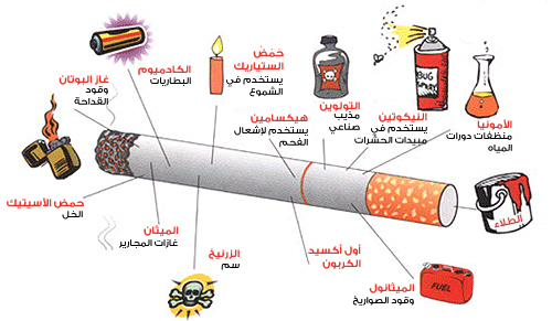 مكونات السجائر